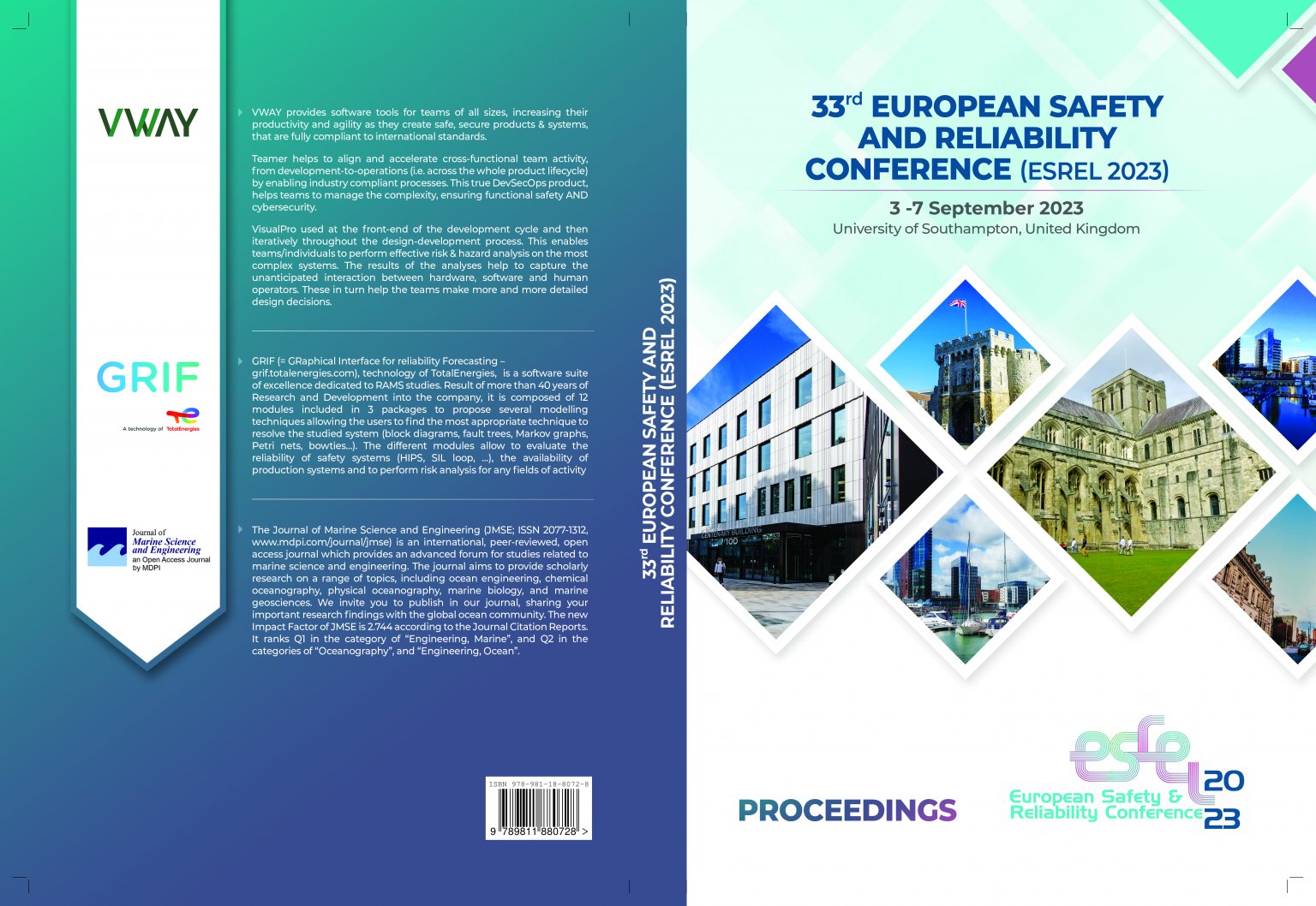 Esrel 2023 European Safety And Reliability Conference 2023